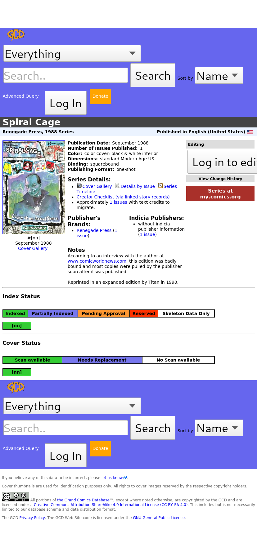 A&R1988: Spiral Cage – Random Thoughts