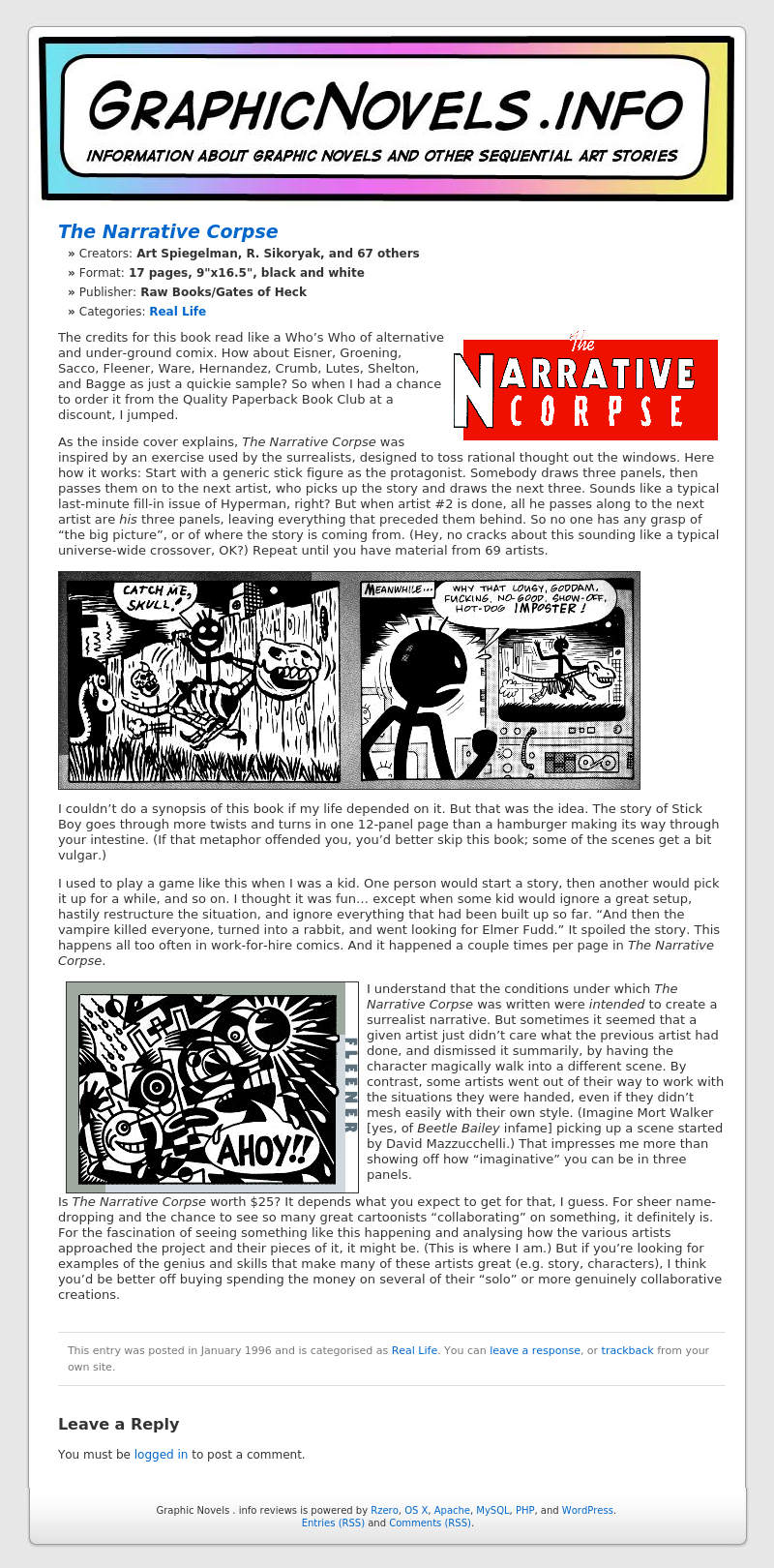 PX95: The Narrative Corpse – Random Thoughts